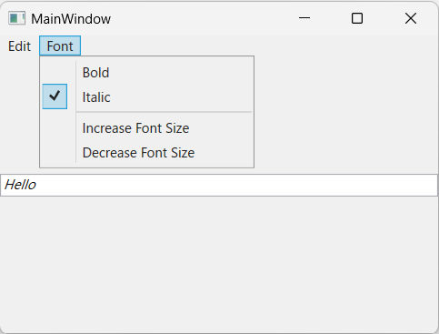 [WPF][MenuItem] メニュー項目の表示テキストを作成する | HIROs.NET Blog